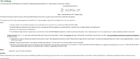 Solved The Seven Segment Display Figure 1 Segment Definitions Of A 7