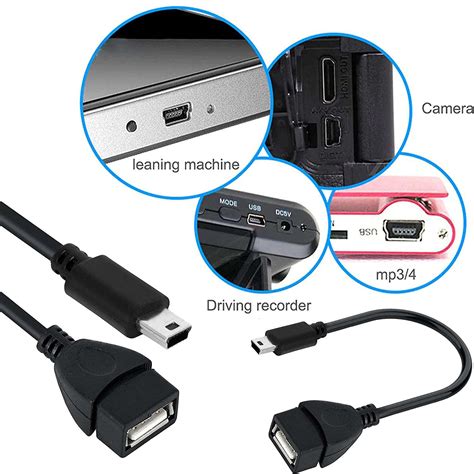 Mini Usb Male To Usb Female Adapter Makers Electronics