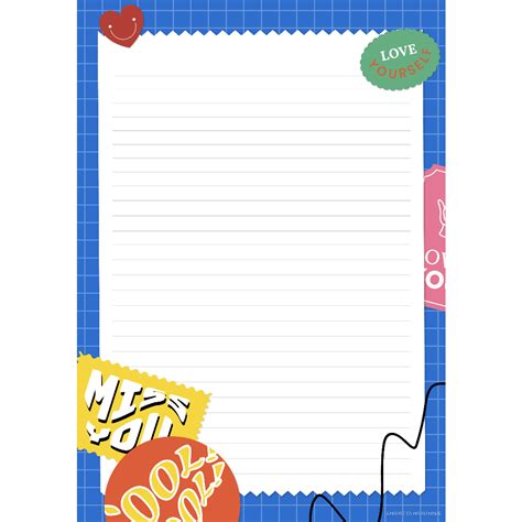 กระดาษทำใบงาน กระดาษรายงาน กระดาษโน๊ต จดบันทึกแบบเส้นกริด ลายน่ารัก ขนาด A4 10 แผ่น Shopee