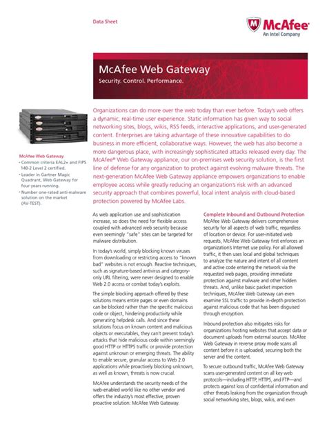 Ds Web Gateway Pdf Proxy Server World Wide Web