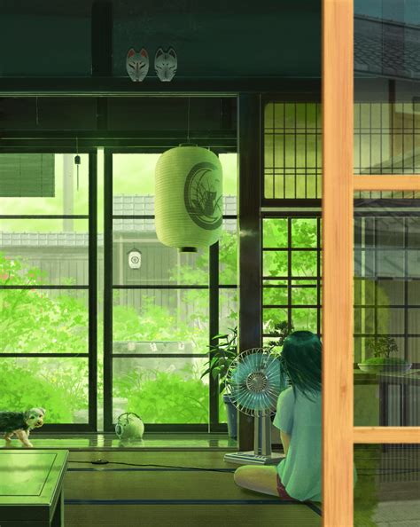 Pei Sumurai Original Highres 1girl Arms At Sides Black Hair