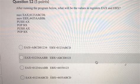 Solved Question Points After Running The Program Chegg