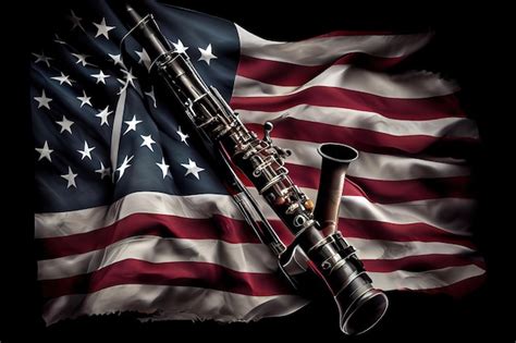 Premium Ai Image Clarinet And Music Sheets On Red Backgroundby Atlas