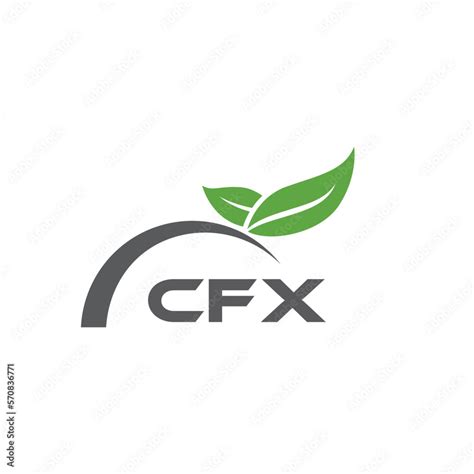 Cfx Letter Nature Logo Design On White Background Cfx Creative