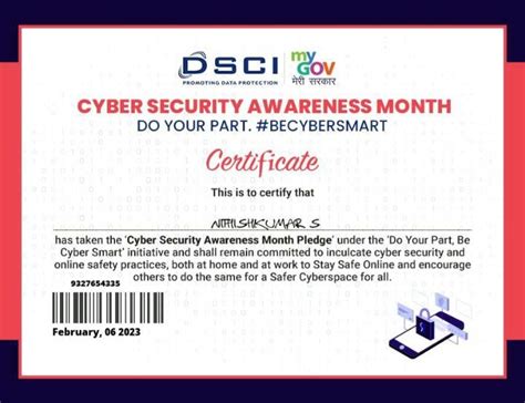 Nithishkumar S On Linkedin Awareness On Cyber Security