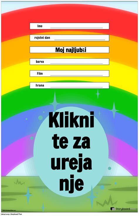 Primer Zvezde Tedna Z Mavricami Storyboard Por Sl Examples