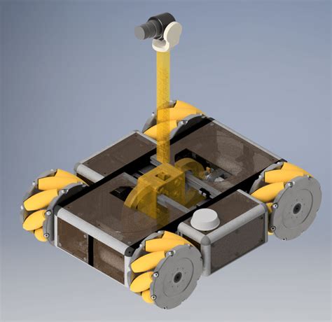 Cad Model Of The Mobile Robot With The Flexible Beam Download Scientific Diagram