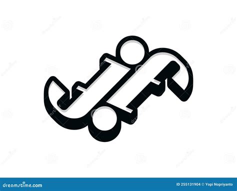 Letter Jf Monogram Minimal Logo Initials Fj Stock Vector Illustration Of Idea Logotype