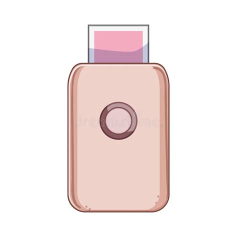 Desktop Compact Photo Printer Cartoon Vector Illustration Stock Vector