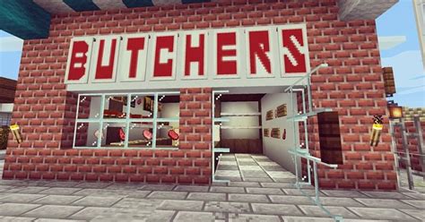 Entrance To Butchers Shop In Minecraft