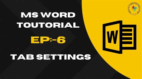 Ms Word Tutorial Tab Settings