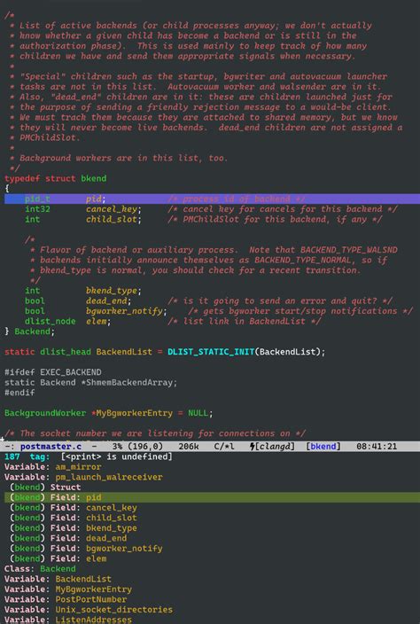 求教 如何让 consult imenu 显示 C 语言 struct Emacs general Emacs China