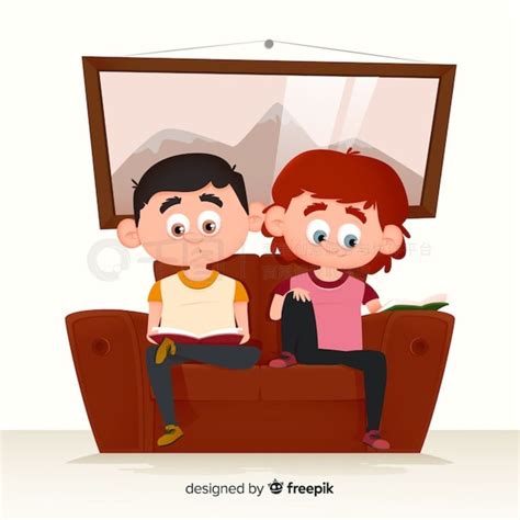 年轻免抠元素 坐在沙发上看书的年轻人人物 素材免费下载 626像素 Ai格式 编号45085174 千图网