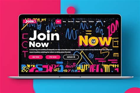 premium photo join now text with flashing effect inviting style and bold f creative decor live