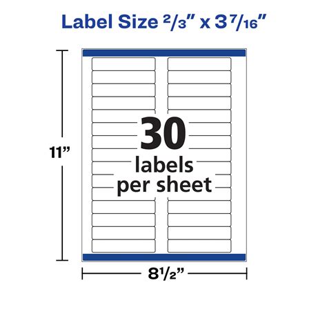 File Folder Labels With Sure Feed 23 X 3 716 8066 Avery