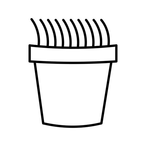 Grass Pot Vector Icon 14416187 Vector Art At Vecteezy