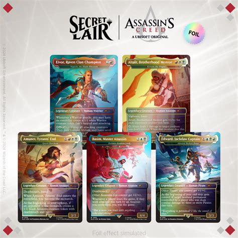 Secret Lair X Assassins Creed Lethal Legends Foil Edition Secret Lair