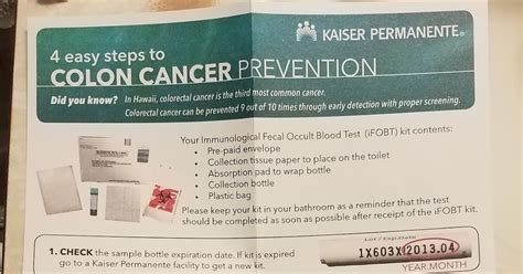 My Summer Vacation IFOBT Kit