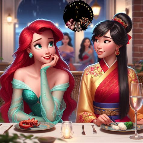 Mulan And Ariel 3 Disney Princess Ai Art By Kittysnownose On Deviantart