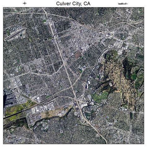 Aerial Photography Map Of Culver City Ca California