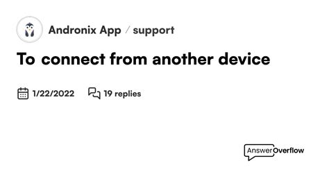 To Connect From Another Device Andronix App