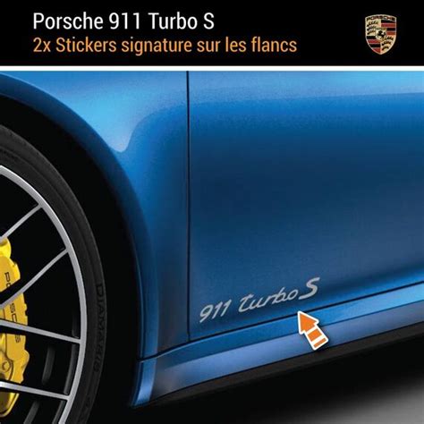 Porsche 911 Turbo S Decals 2x