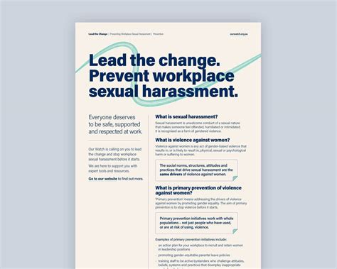 Our Watch Prevent Workplace Sexual Harassment