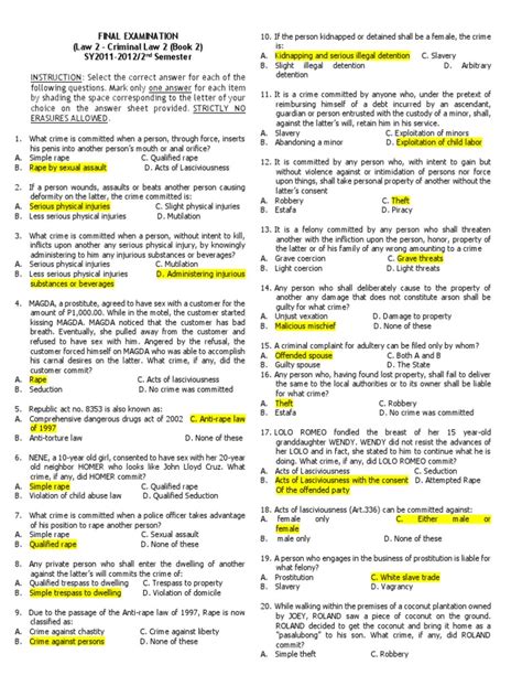 Criminal Law Book 2 Pdf Robbery Criminal Law