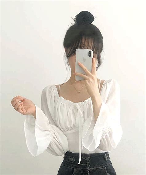 3color 여리여리 쉬폰 리본 셔링 블라우스 에이블리