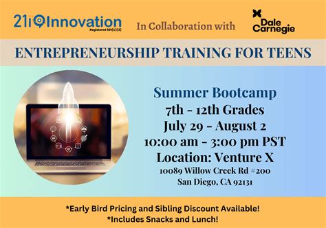 summer bootcamp 21iqinnovation
