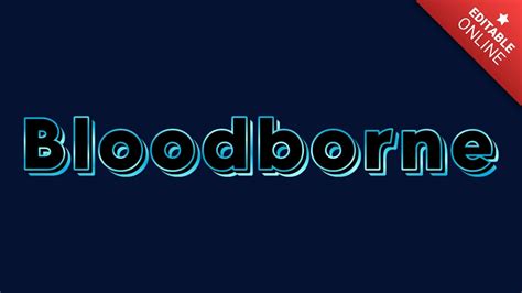 Bloodborne Blue Light Font Text Effect Generator