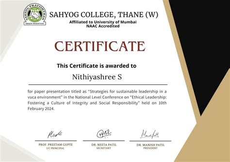 Nithiyashree S On Linkedin Happy🎉 To Share That I Have Presented The