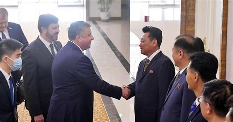 北 ‘친러시아 국가 벨라루스 대표단과 부문회담·연회