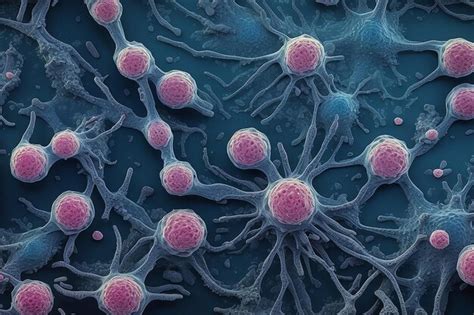 Bacterium Cells Viewed Under A Microscope Generative Ai Premium Ai Generated Image