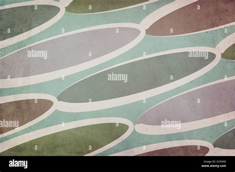 Colorful Oval Pattern Texture For Decoration Fabric Background Or