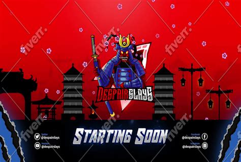 Create Animated Brb Intro Static Offline Screen For Twitch By Kong Vector