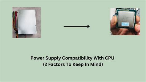 PSU Compatibility With CPU Things To Check PCPartsGeek