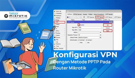 Cara Konfigurasi Vpn Dengan Metode Pptp Pada Router Mikrotik Belajarmikrotik