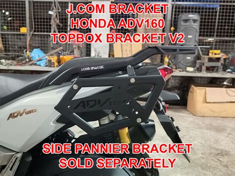 Jcom Bracket For Honda Adv 160 Heavy Duty Topbox Bracket V2 Option