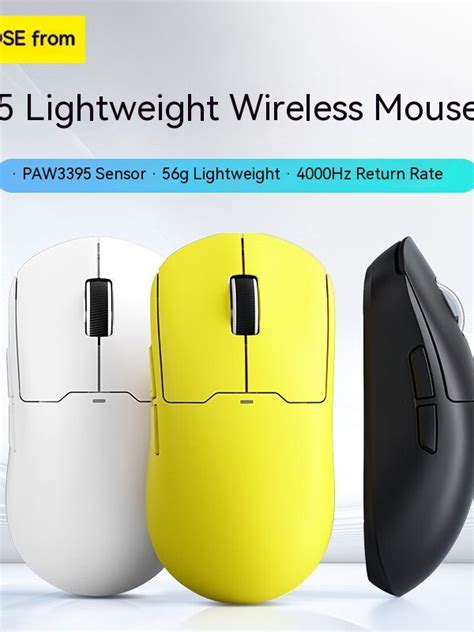 [ss Originality] 【worth Buy】 Mchose A5 Wireless Mouse Paw3395 Sensor