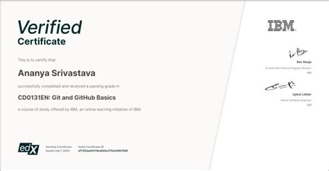 Ananya Srivastava On Linkedin Edx Git Github Careergrowth Ibm Planetaryscience