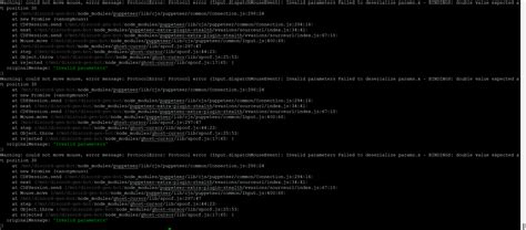 Protocol Error Inputdispatchmouseevent Invalid Parameters Failed To