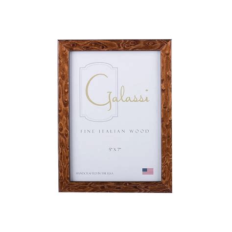 Fg Galassi Thin Brown Burl 5x7 Frame Berings