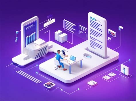 Premium Vector Digital Data Technology Concept With Isometric People