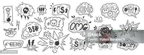 소셜 미디어 게시물에 일반적으로 사용되는 부정적인 표현과 나쁜 단어 벡터 감정에 대한 스톡 벡터 아트 및 기타 이미지 감정 검열 놀이 Istock