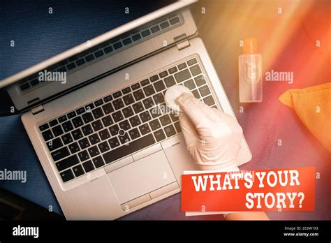 Writing Note Showing What S Your Story Question Business Concept For Share Or Tell Us Your Life