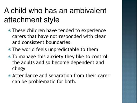 Ppt Attachment Theory Implications For The Classroom Powerpoint Presentation Id 6573241