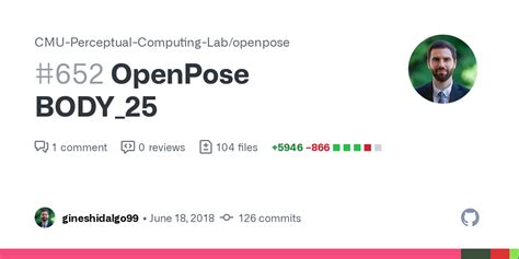Openpose Body25 By Gineshidalgo99 · Pull Request 652 · Cmu Perceptual