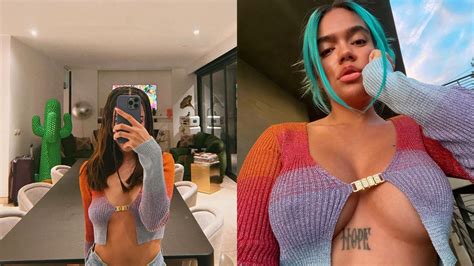Danna Paola Y Karol G Conmocionaron En Redes Sociales Al Usar La Misma Prenda Infobae