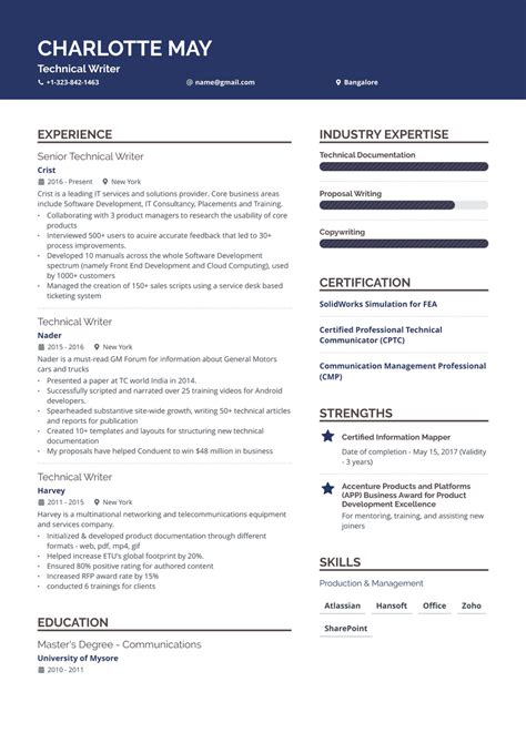 5 Technical Writer Resume Examples Guide For 2024